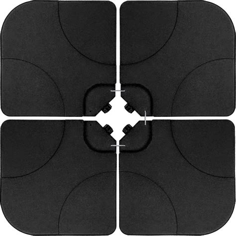 Heavy Duty Cantilever Offset Patio Umbrella Stand With 4 U Lock Weights