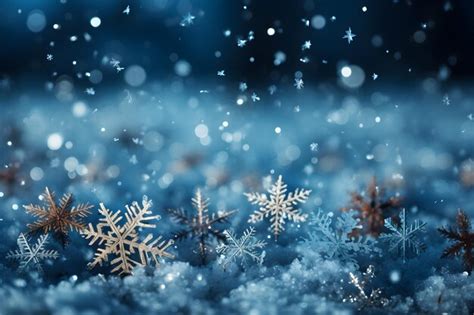 Premium Ai Image Snowflake Texture Background