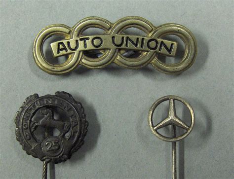 Bonhams Cars Three Motoring Pin Badges