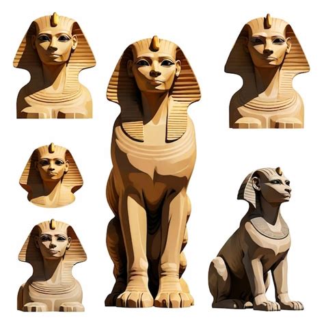 Premium Vector Sphinx Vector Set White Background Isolated A High
