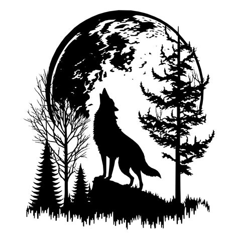 How To Draw A Wolf Howling At The Moon Video