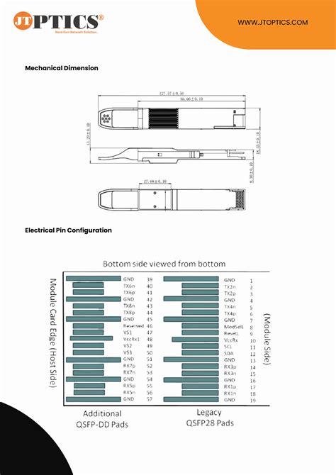 800g Qsfp Dd Optical Transceiver Data Sheet By Jtoptics Pdf