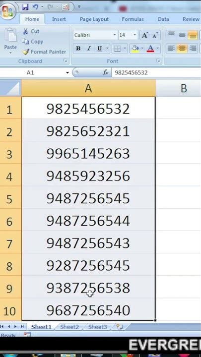 Add 91 In Mobile No Ii Excel Trick And Tips Short Ytshorts