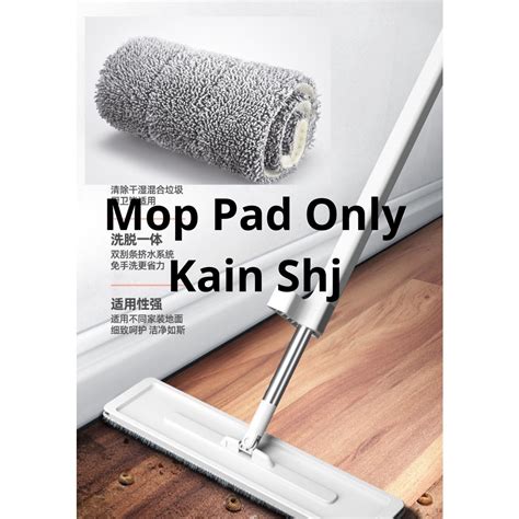 Quality Microfiber Refill Mop Pad Only Kain Mop Sahaja 32 36 42 45cm Lenght Shopee Philippines