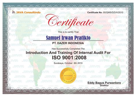 20 Contoh Sertifikat Training Untuk Mempercantik Ruangan