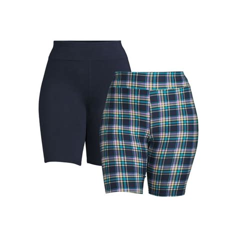 Terra And Sky Womens Plus Size Bike Shorts 2 Pack Sizes 0x 4x