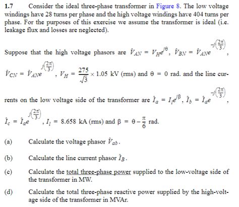 Solved Consider The Ideal Three Phase Transformer In Figure Chegg