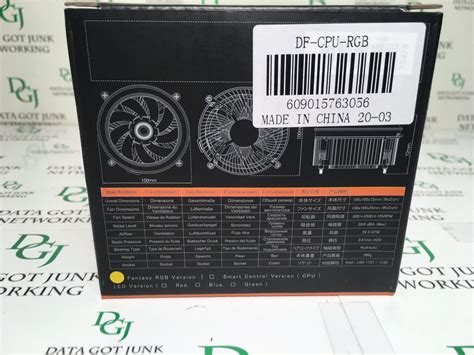 DarkFlash Shadow LED Heatsink Data Got Junk