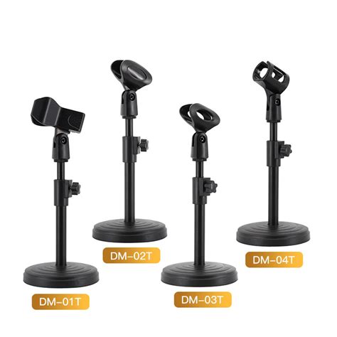 마이크스탠드 거치대 데스크탑 마이크 스탠드 홀더 브래킷 무거운 원형 높이 조절 가능 26cm ~ 티몬