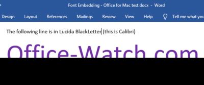 All About Font Embedding In Microsoft Word Office Watch