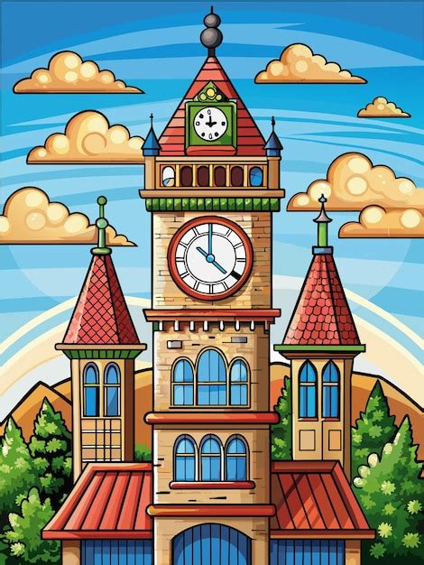 Clock Tower Illustration Images Free Download On Freepik