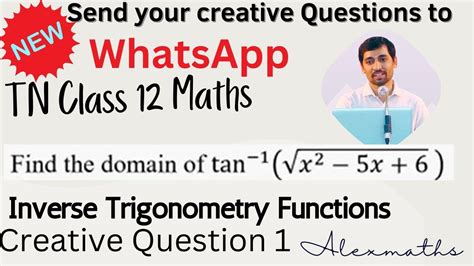 Creative Question 1 Class 12 Maths Inverse Trigonometry Function