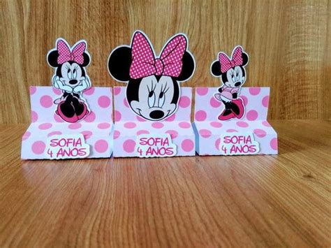 Porta Bis Duplo Minnie Elo7 Produtos Especiais Porta Bis Duplo Aniversario Da Minnie Rosa