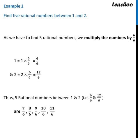 Example Find Five Rational Numbers Between And Examples