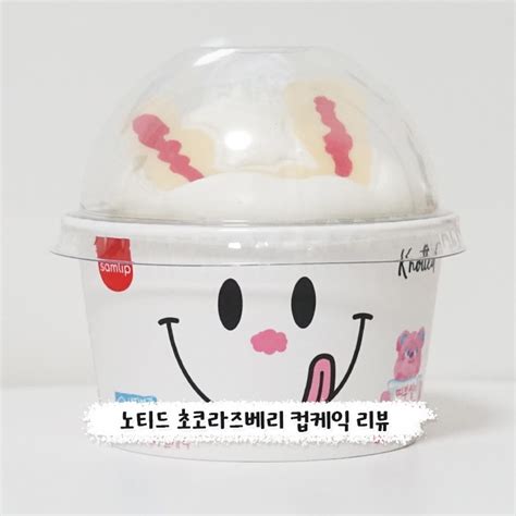 노티드 초코라즈베리 컵케익 평범한 맛인데 귀여워 네이버 블로그