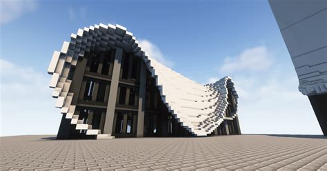 Futuristic Inspired Curved Building Rminecraft
