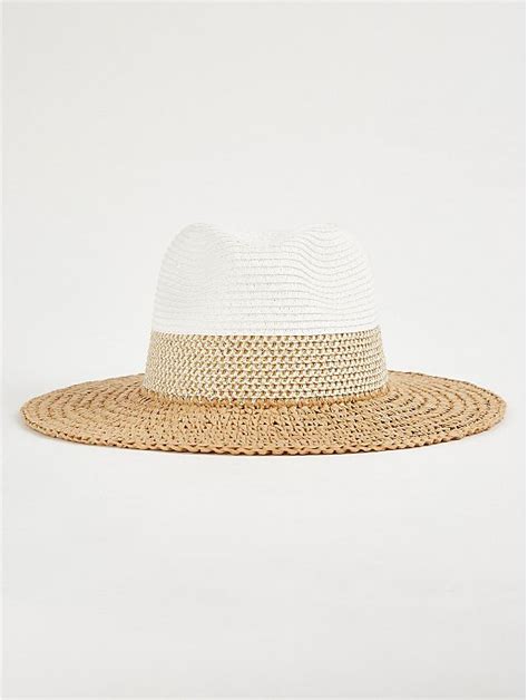 Woven Fedora Straw Hat Women George At Asda