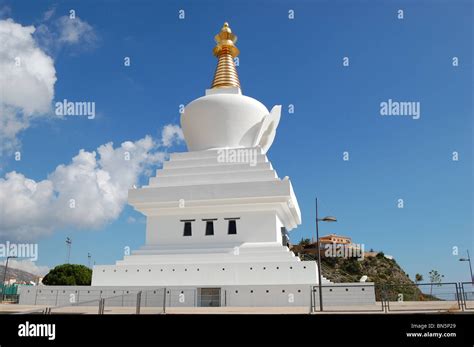 The Enlightenment Stupa Buddhist Temple In Benalmadena Spain Stock