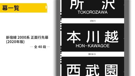 くるくる回そう！方向幕コレクション For Nintendo Switch 西武鉄道編 Part1 西武新宿線 鉄道方向幕シミュレーター