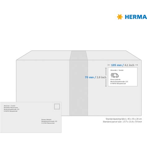 HERMA Universal Etiketten PREMIUM 105 x 70 mm weiß 4426 bei