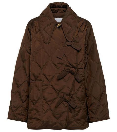 Ganni Quilted Ripstop Jacket Ganni