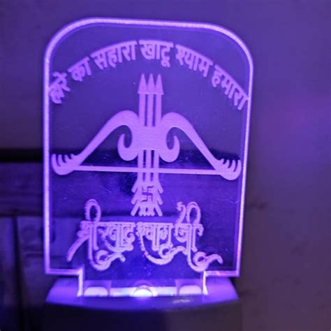 Zelostiles Hare Ka Sahara Shrre Khatu Shyam Baba Night Light Night Lamp