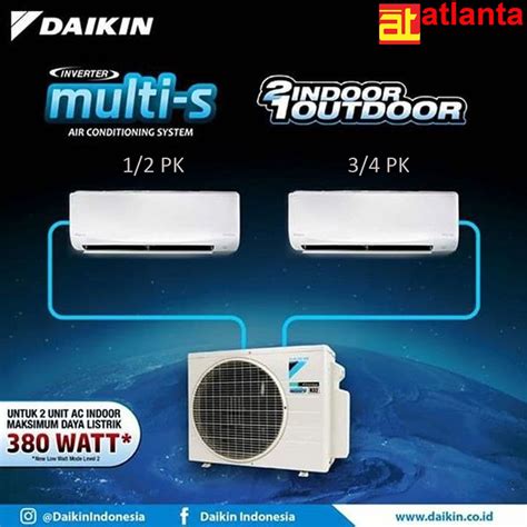 Jual Ac Daikin Multi Split 2mkc30 12pk 34 Pk Shopee Indonesia
