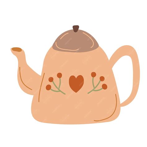 Premium Vector Teapot Isolated On White Background Hand Drawing