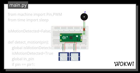 Motion Detector Wokwi Esp32 Stm32 Arduino Simulator