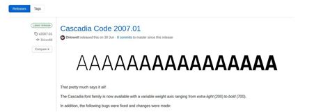 Microsoft S New Developer Font R AAAAAAAAAAAAAAAAA