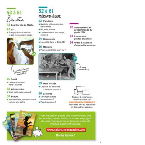 Naturisme Magazine Version Papier Naturisme Magazine
