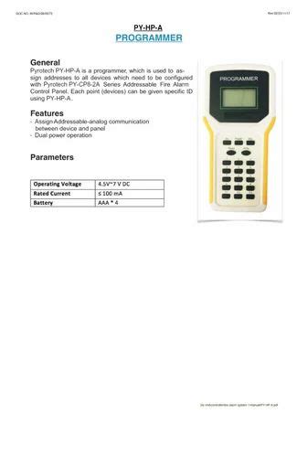 Plastic Microcontroller Programmer Device Model Namenumber Py Hp A