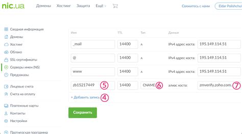 Настройка Dns записей для почты Zoho Support Nic Ua