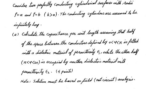 Consider Two Perfectly Conducting Cylindrical