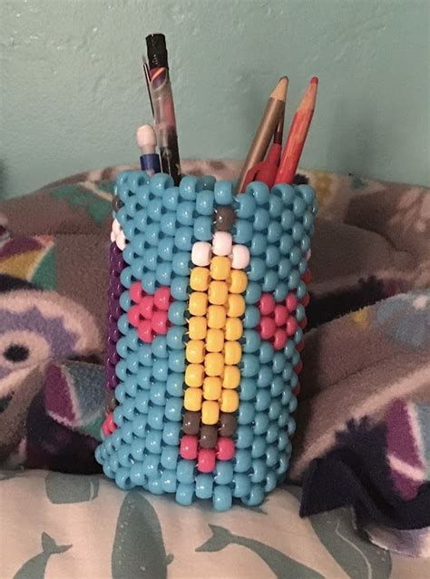 Kandi Pencil Holder By Gasmaskrobot Kandi Photos On Kandi Patterns