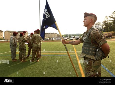A Paratrooper From The 1st Battalion 505th Parachute Infantry Regiment