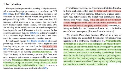 重读经典：《momentum Contrast For Unsupervised Visual Representation Learning》 Csdn博客