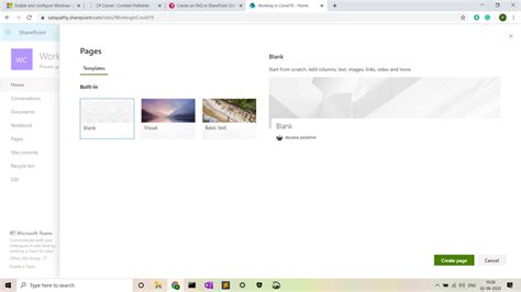 Create FAQ S As Sharepoint Modern Page Used In Sharepoint Intranet Site