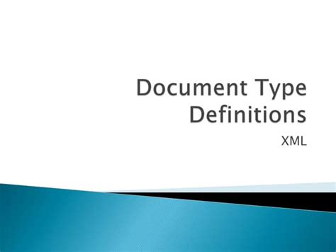 Document Type Definitions Pptx Internet Computing