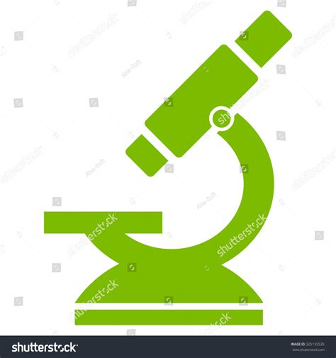 Microscope Vector Icon Style Flat Symbol Stock Vector 325135535