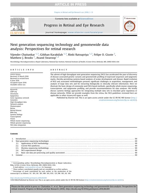 PDF Next Generation Sequencing Technology And Genomewide Data