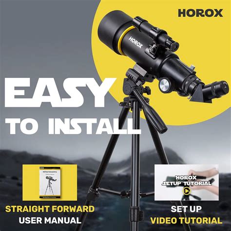 Telescopio Para Adultos Y Niños Telescopio Refractor Horox De 2756in De