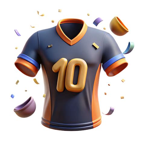 Stunning Abstract Sports Jersey Number 10 Front View Cutout Premium 60792053 Png