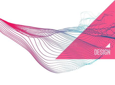 Abstract Art Array With Dynamic Emitted Particles Water Splash Imitation Modern Science And