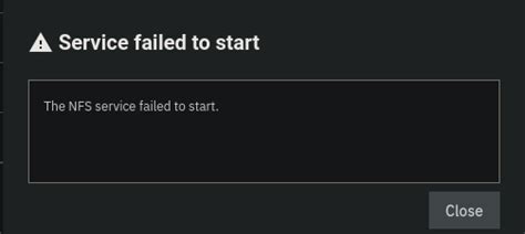 Nfs Service Fails To Start After Config Restore On New Install