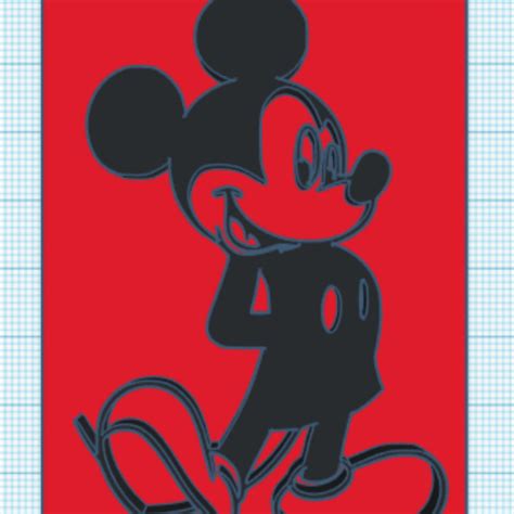 3d Printable 2d Micky Mouse By Hunter G