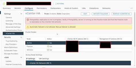 this may also lead to passive node going down as seen below