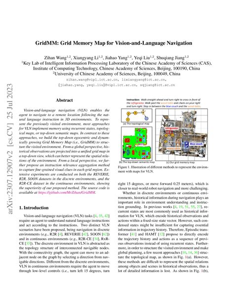 Gridmm Grid Memory Map For Vision And Language Navigation Deepai