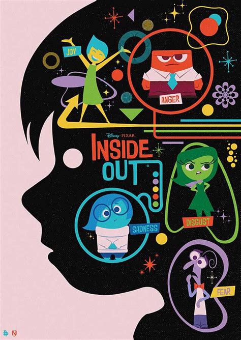 Disney Pixar Inside Out Movie Poster Ikigai