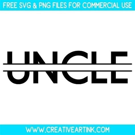 Uncle Monogram Svg Free Svg Creativeartink